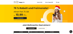 Happy SIM: 60 GB Allnet Flat für 9,99 € - Top Angebot im Mai 2026